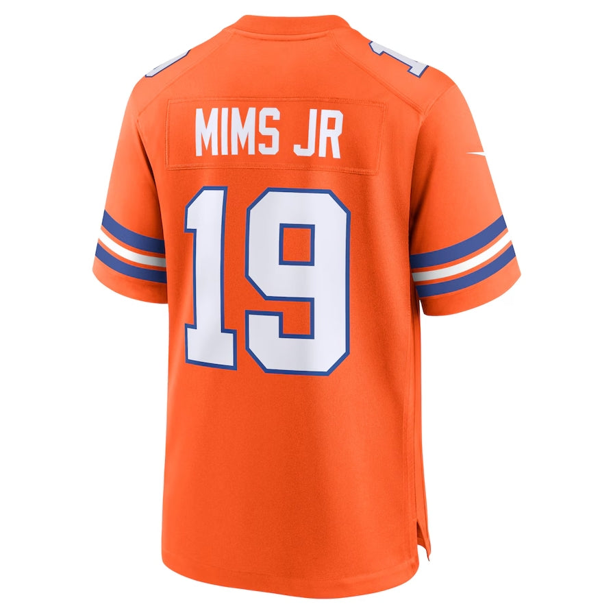D.Broncos #19 Marvin Mims Jr Orange Mile High Collection 1977 Throwbac – Puhics