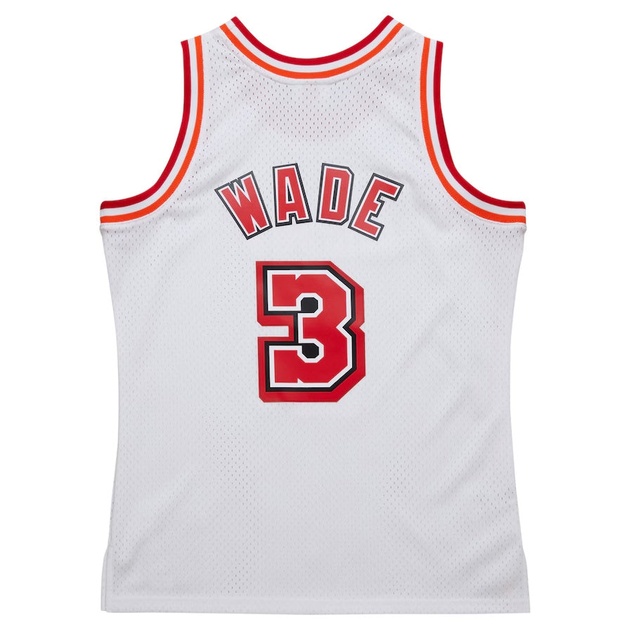 M.Heat #3 Dwyane Wade Mitchell & Ness 2007-08 Hardwood Classics Swingm – Puhics