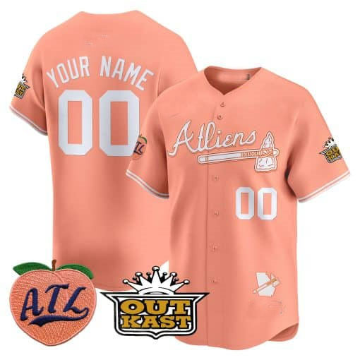 Custom Atlanta Braves Atliens & Peach Vapor Premier Limited – All Stit ...