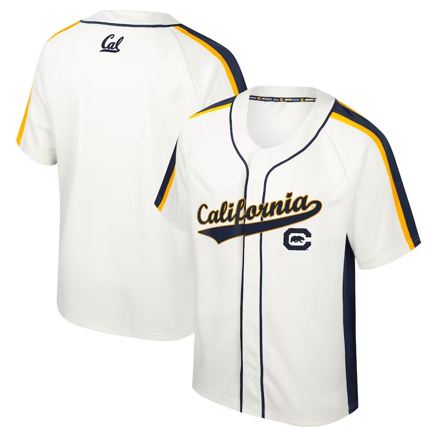 C.Bears Colosseum Ruth Button-Up Baseball Jersey - Cream American Coll ...