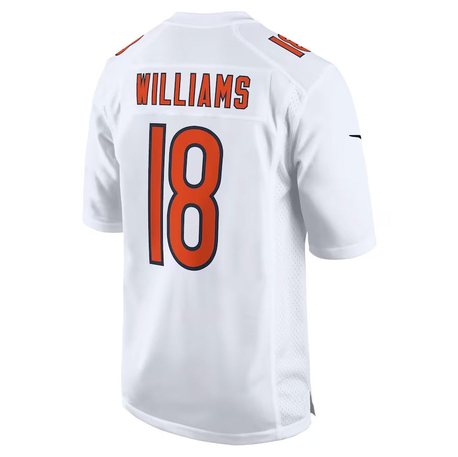 C.Bears #18 Caleb Williams Tundra White Fashion American Football Jers ...
