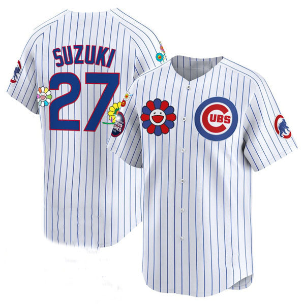 Chicago Cubs #27 Seiya Suzuki White 2025 Tokyo Series Limited Stitched ...
