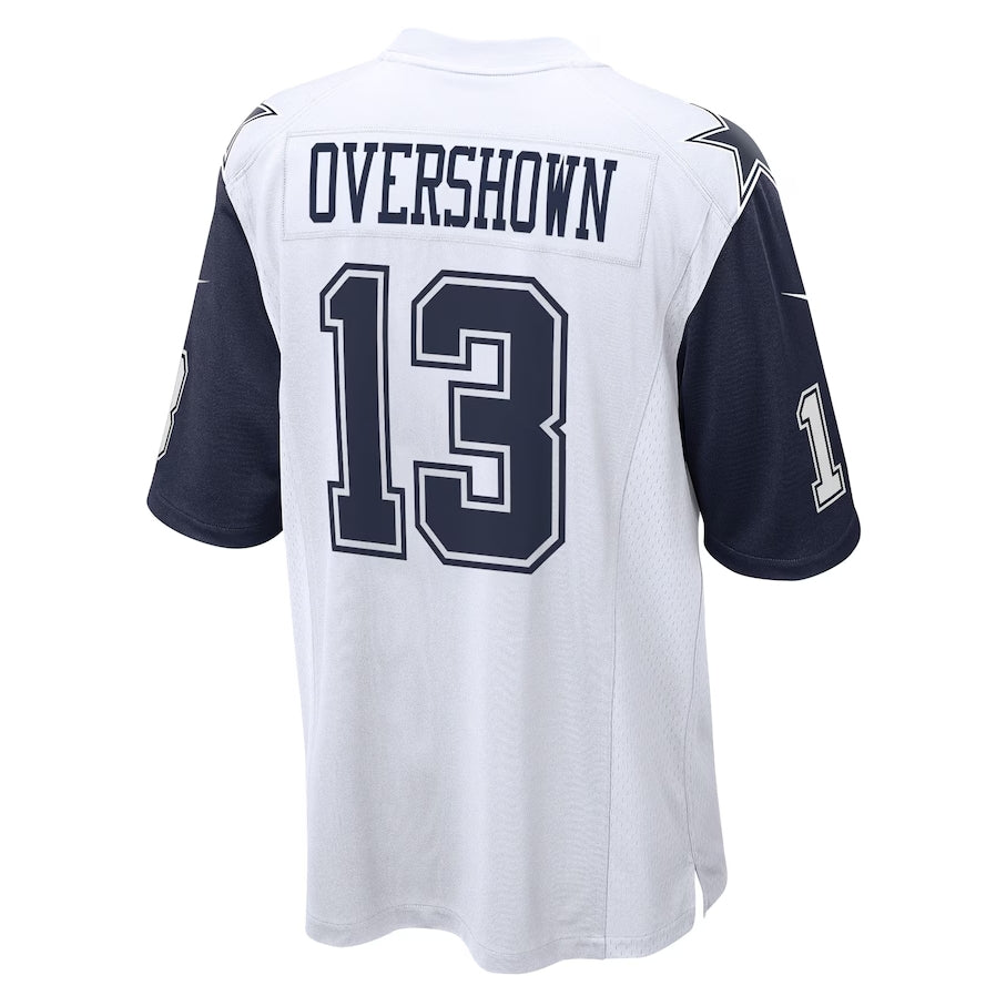 D.Cowboys #13 DeMarvion Overshown White Game American Football Jerseys ...