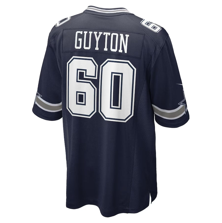 D.Cowboys #60 Tyler Guyton 2024 Draft First Round Pick Player Game Jer ...