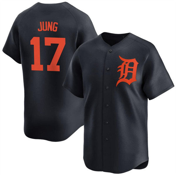 Detroit Tigers #17 Jace Jung Black 2024 Alternate Limited Stitched Bas ...