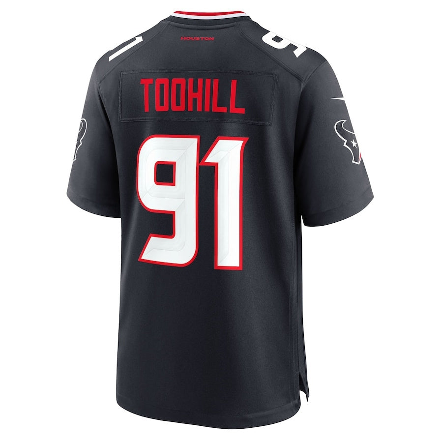 H.Texans #91 Casey Toohill Navy Team Game American Football Jerseys ...