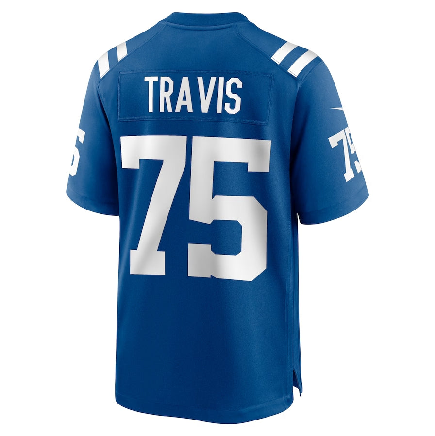IN.Colts #75 Jalen Travis Royal Team Game American Football Jerseys ...