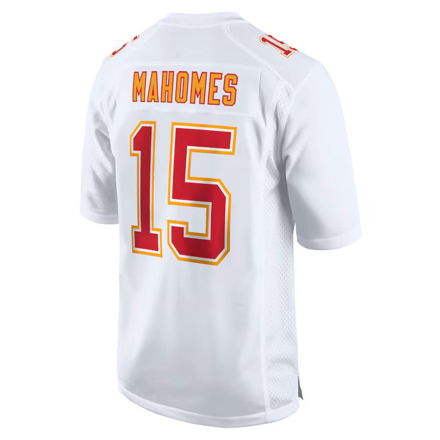 KC.Chiefs #15 Patrick Mahomes White Fashion Game Football Jerseys – Puhics