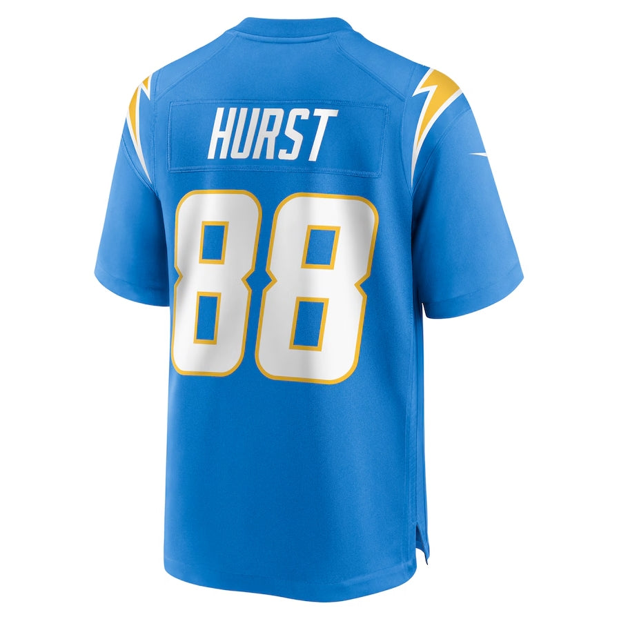 LA.Chargers #88 Hayden Hurst Game Jersey - Powder Blue American Footba ...