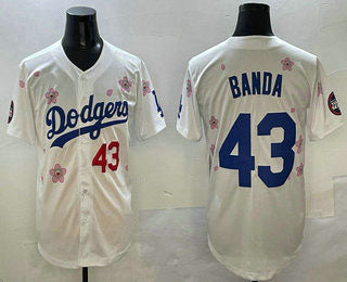 Los Angeles Dodgers #43 Anthony Banda White 2025 Tokyo Series Limited ...