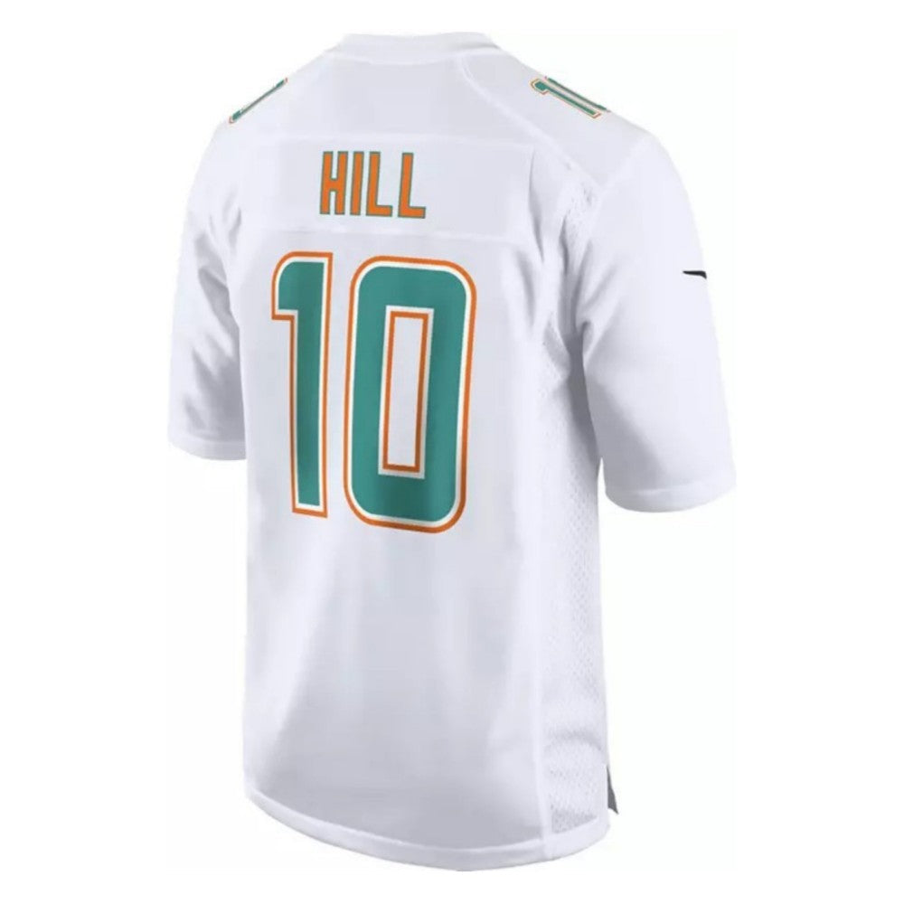 M.Dolphins #10 Tyreek Hill Fashion White Game Stitched American Footba ...