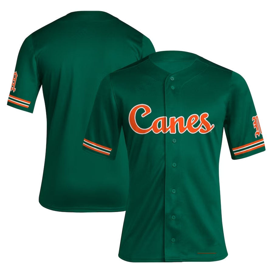 M.Hurricanes Reverse Retro Replica Baseball Jersey - Green American Co ...