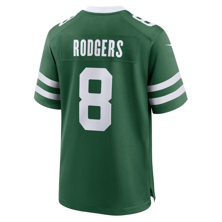 NY.Jets #8 Aaron Rodgers Game Jersey - Legacy Green American Football ...