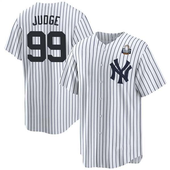 New York Yankees #99 Aaron Judge White 2024 World Series With Name Coo ...