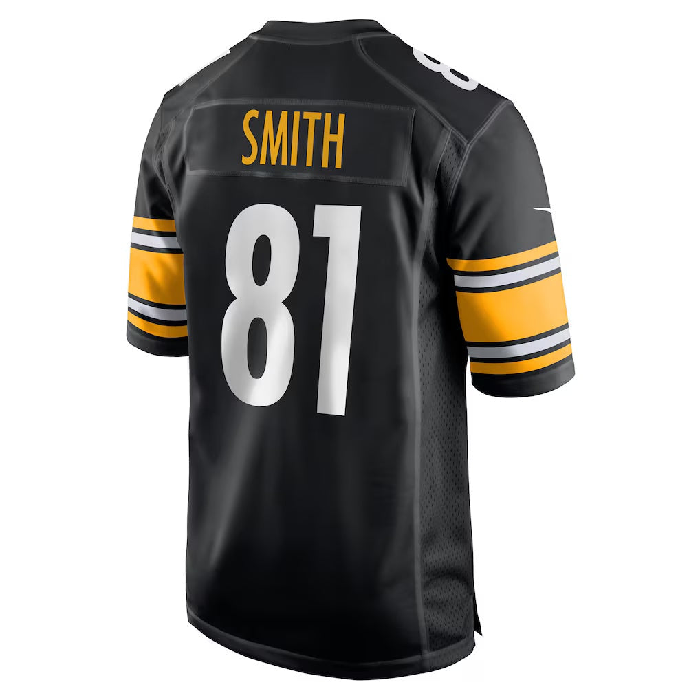 P.Steelers #81 Jonnu Smith Black Team Game Stitched American Football ...