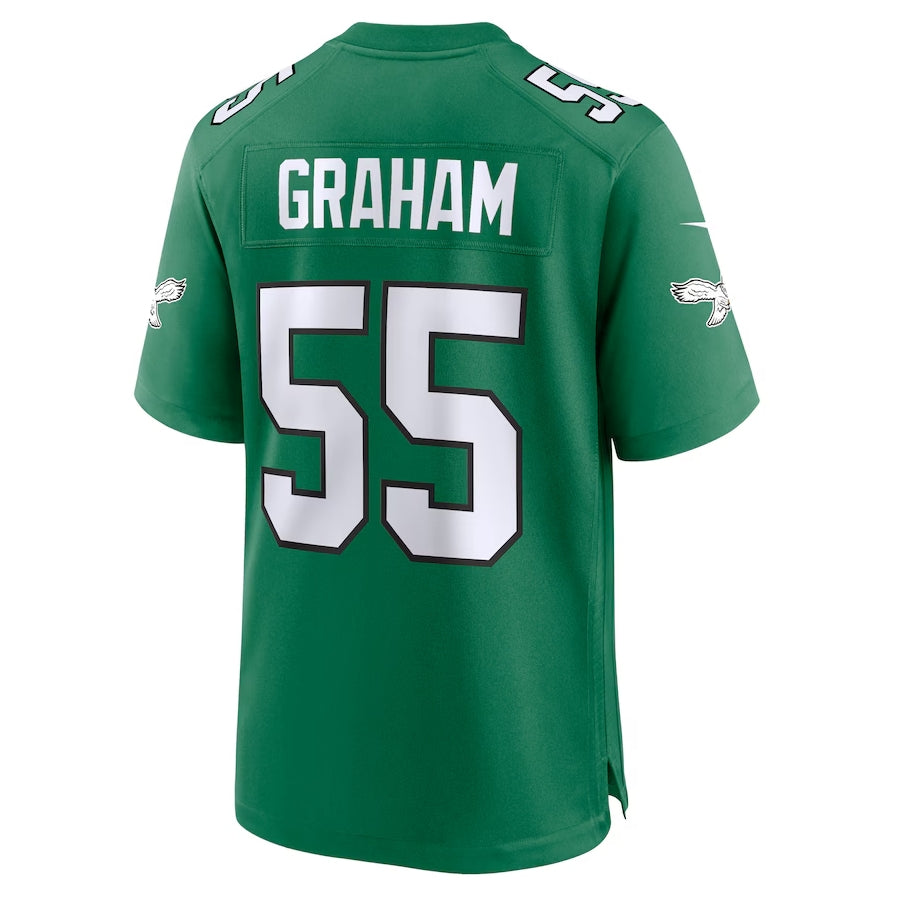 P.Eagles #55 Brandon Graham Alternate Game Jersey - Kelly Green Americ ...