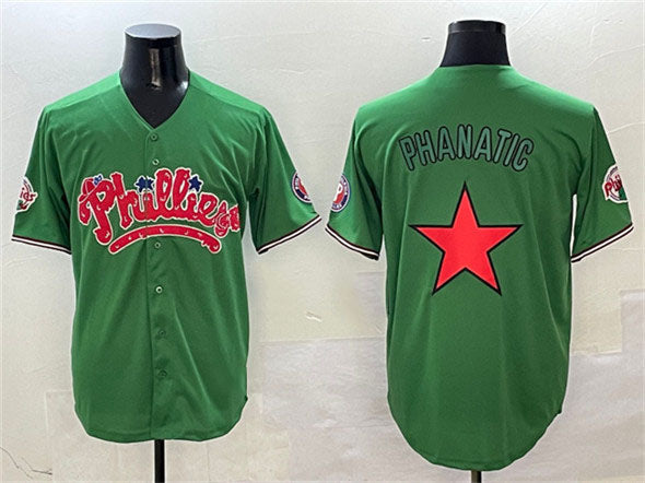 Philadelphia Phillies Green Phanatic Limited Stitched Baseball Jersey ...