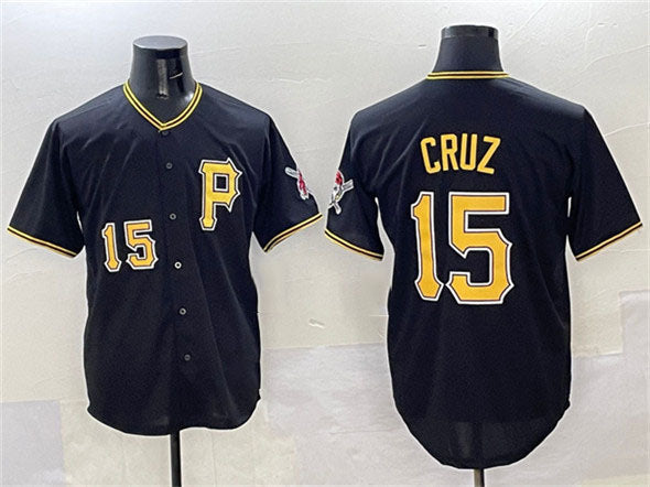 Pittsburgh Pirates #15 Oneil Cruz Black 2025 Limited Stitched Baseball ...
