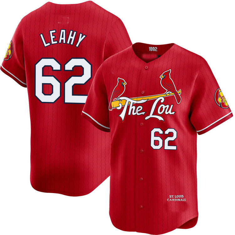 St. Louis Cardinals #62 Kyle Leahy City Connect Limited Jersey Basebal ...