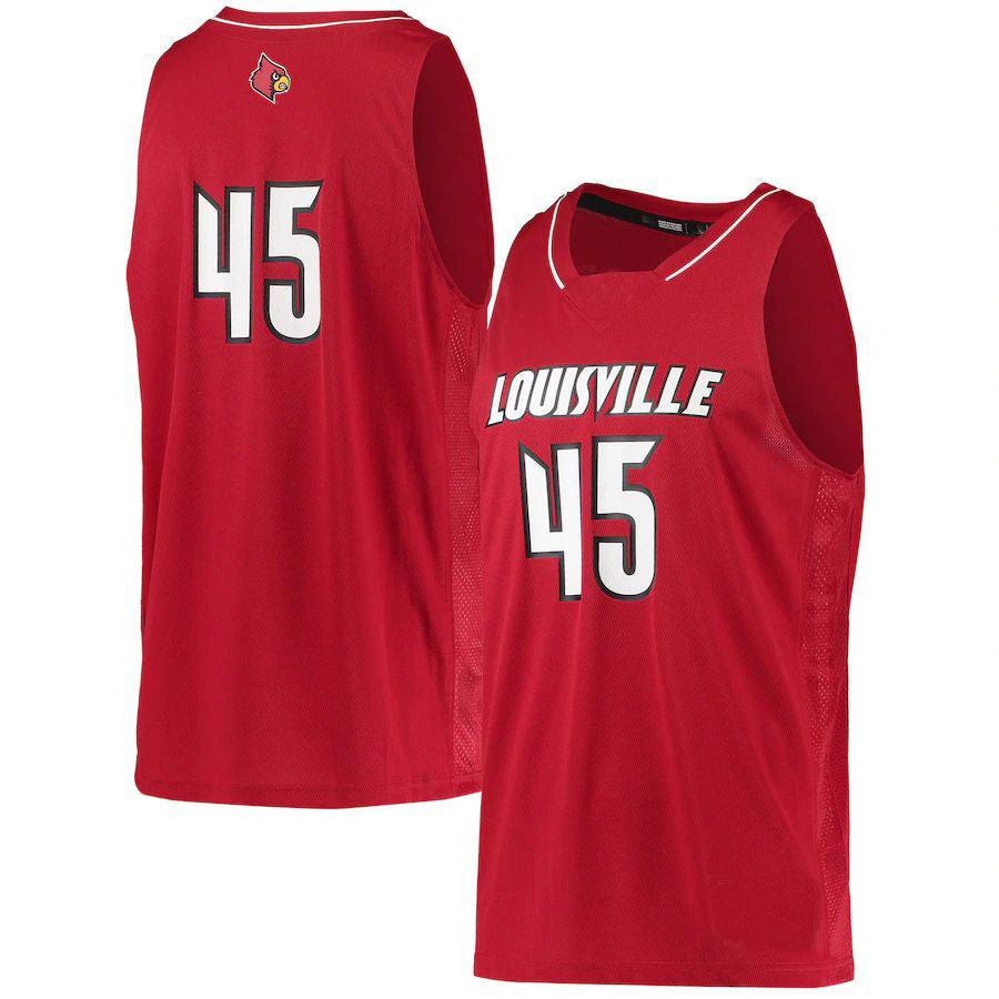 #45 L.Cardinals Swingman Red Basketball Jersey Stitched American Colle ...