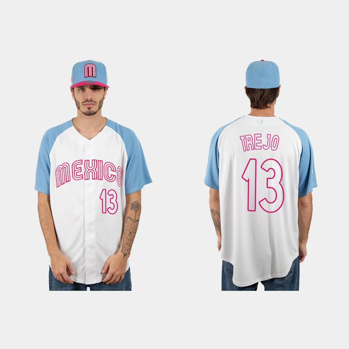 #13 ALAN TREJO MEXICO BASEBALL 2023 WORLD BASEBALL CLASSIC JERSEY ¨C W ...