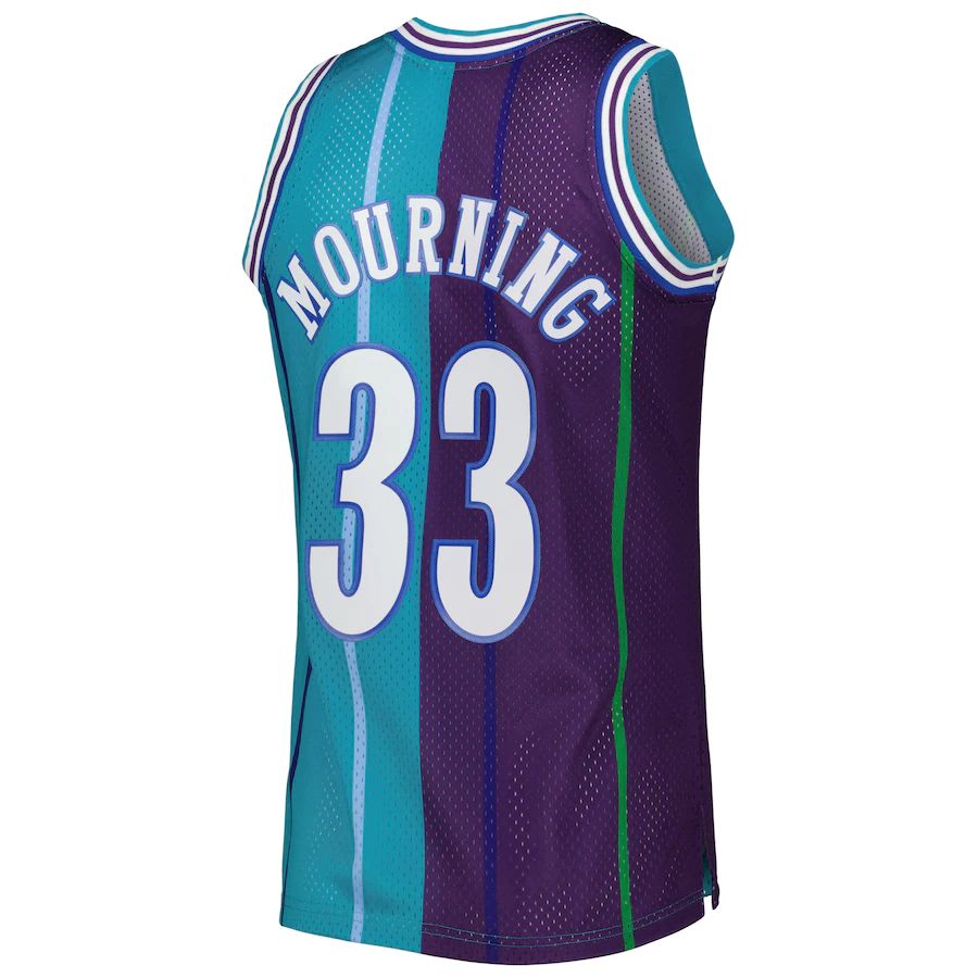 C.Hornets #33 Alonzo Mourning Mitchell & Ness Hardwood Classics 1992-9 ...