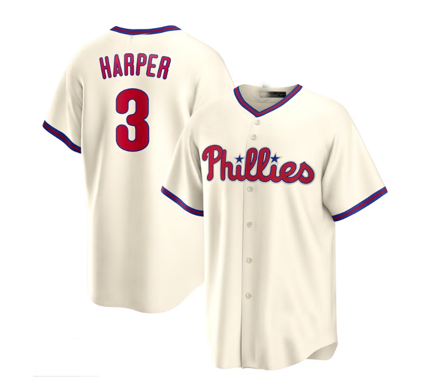 Philadelphia Phillies #3 Bryce Harper Alternate Replica Player Name Je ...
