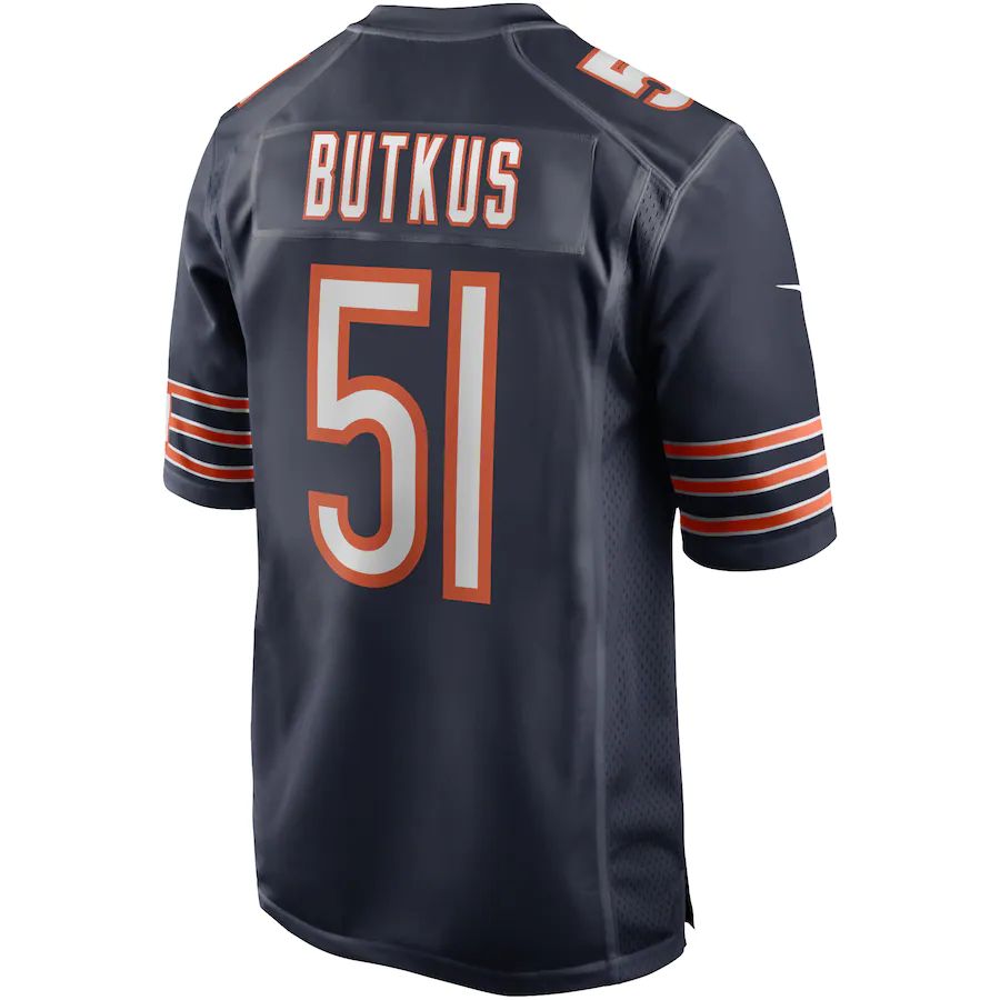 C.Bears #51 Dick Butkus Navy Game Retired Player Jersey Stitched Ameri ...