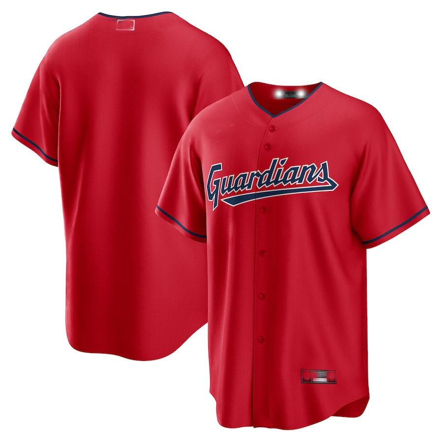 Cleveland Guardians Red Alternate Replica Team Jersey Baseball Jerseys ...