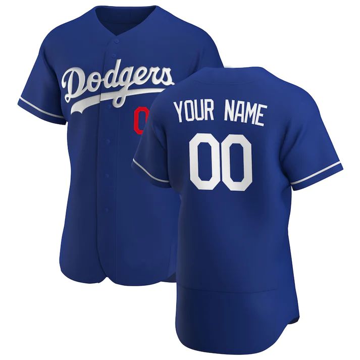 Baseball Jerseys Custom Los Angeles Dodgers Blue Stitched Jerseys – Puhics