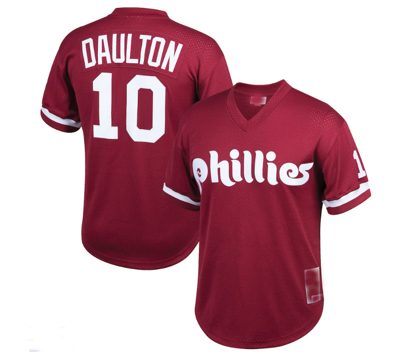 Philadelphia Phillies #10 Darren Daulton Mitchell & Ness Cooperstown C ...