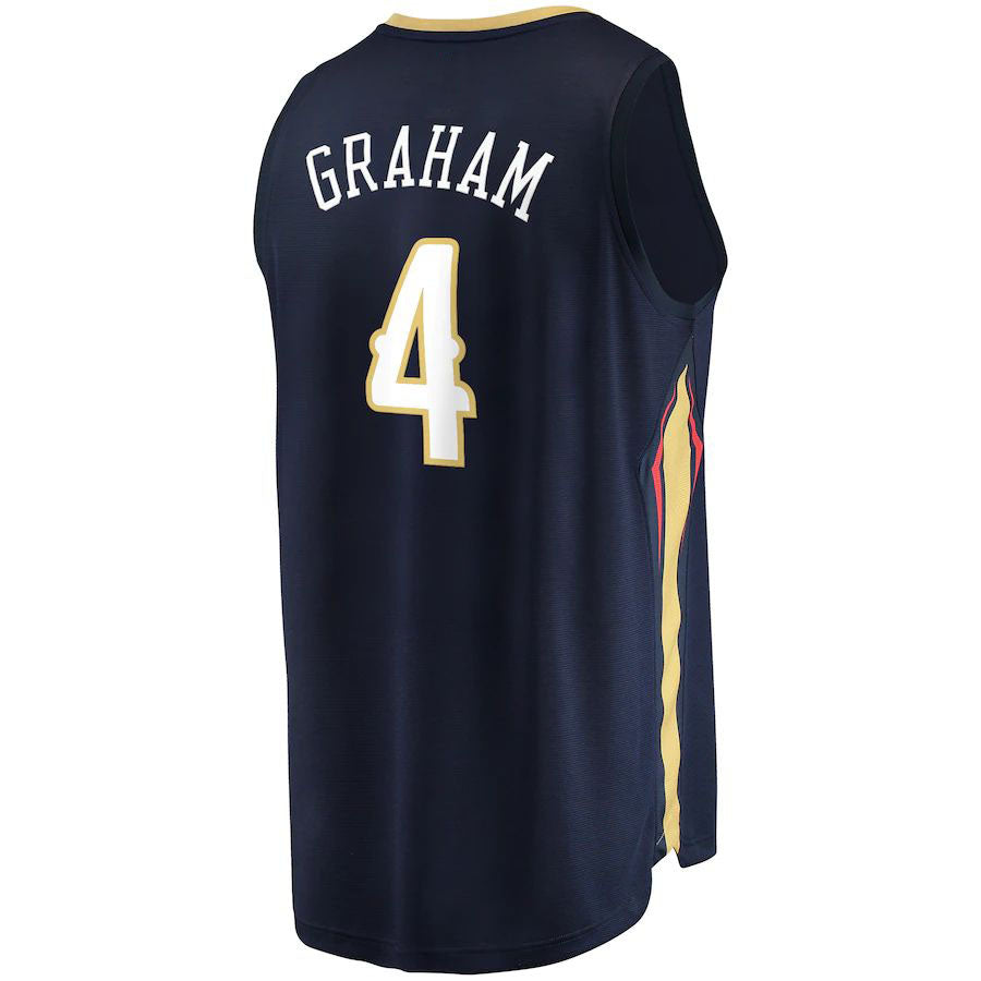NO.Pelicans #4 Devonte' Graham Fanatics Branded 2021-22 Fast Break Rep ...