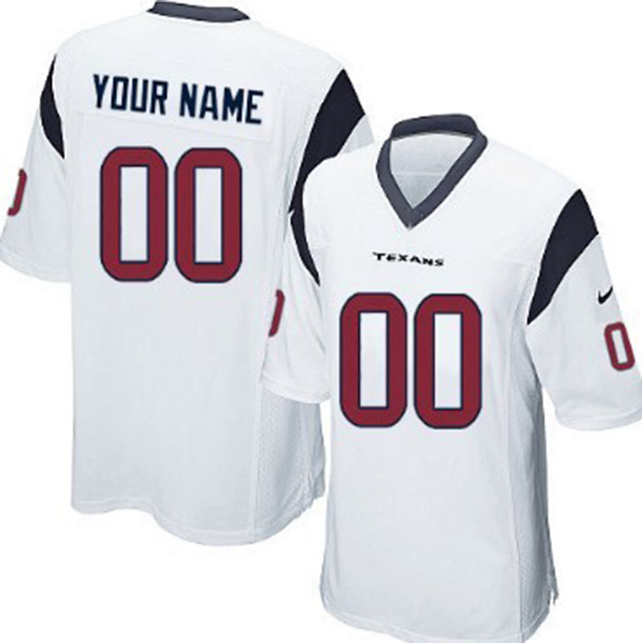 Custom H.Texans White Game Jersey Stitched American Football Jerseys ...