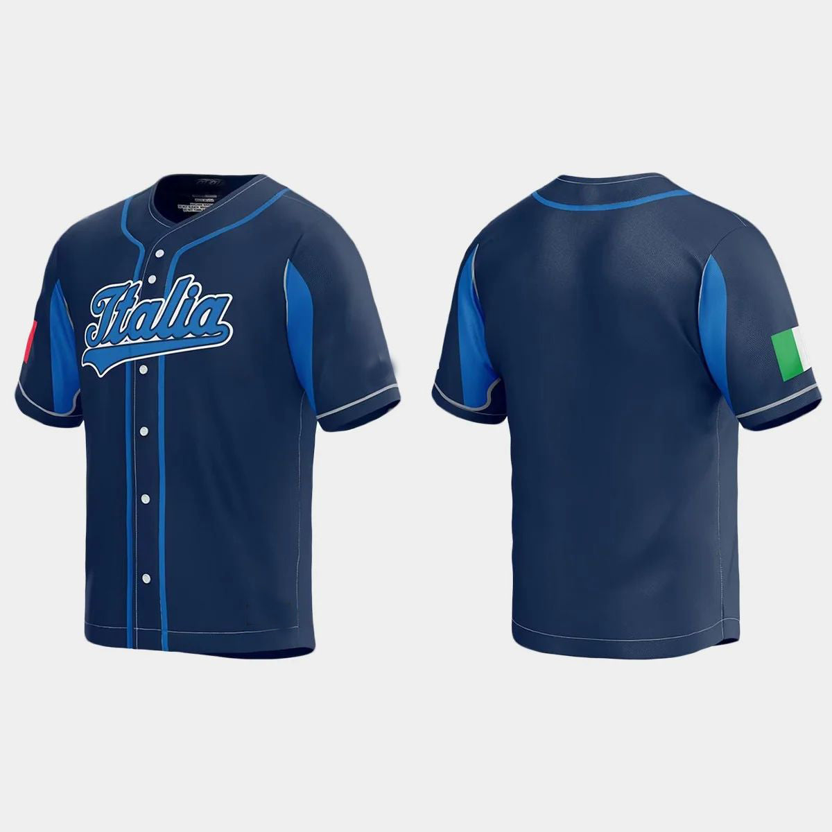 ITALY BASEBALL 2023 WORLD BASEBALL CLASSIC JERSEY ¨C NAVY Stitches Bas ...