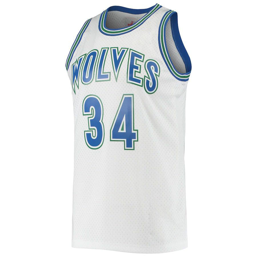 M.Timberwolves #34 Isaiah Rider Mitchell & Ness 1995-96 Hardwood Class ...