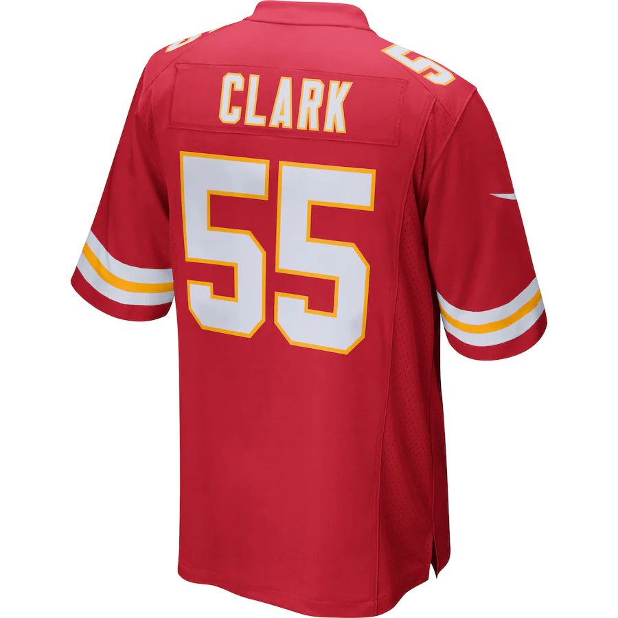 KC.Chiefs #55 Frank Clark Red Game Jersey Stitched American Football J ...