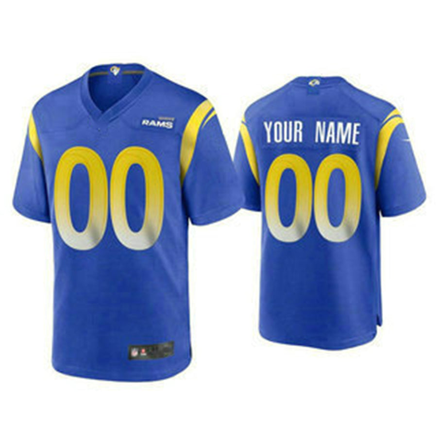 Custom LA.Rams Royal Limited Jersey American Stitched Jersey Football ...
