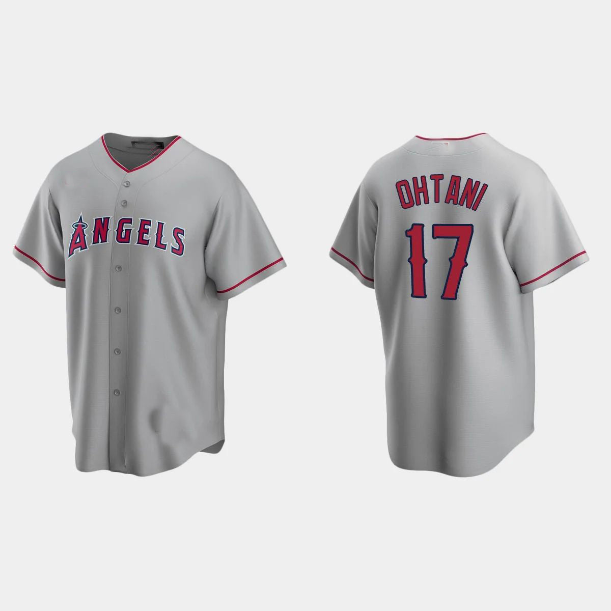 LOS ANGELES ANGELS #17 SHOHEI OHTANI ROAD REPLICA JERSEY ¨C GRAY Stitc ...