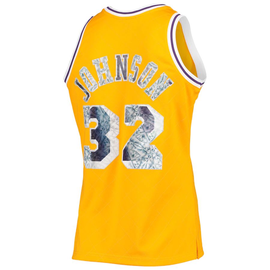 LA.Lakers #32 Magic Johnson Mitchell & Ness 1996-97 Hardwood Classics ...