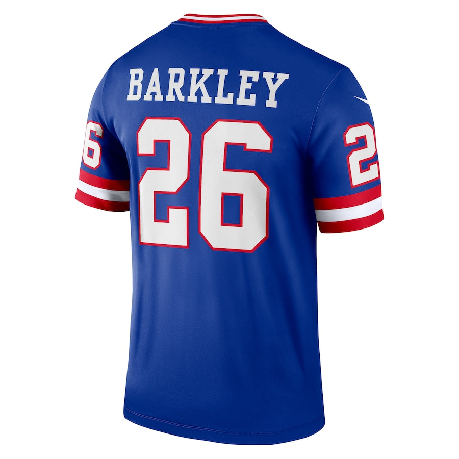 NY.Giants #26 Saquon Barkley Royal Classic Player Legend Jersey Stitch ...