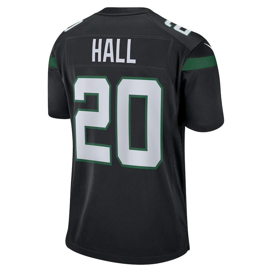 NY.Jets #20 Breece Hall Stealth Black Alternate Game Player Jersey Sti ...