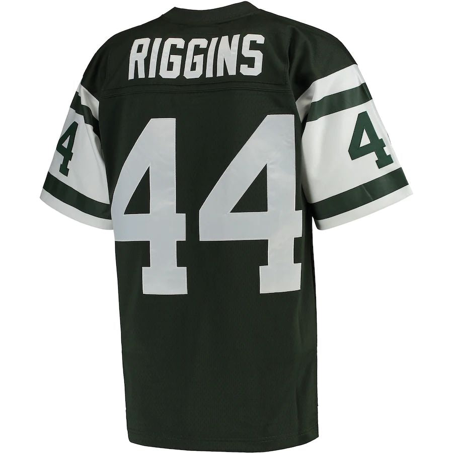 NY.Jets #44 John Riggins Mitchell & Ness Green Retired Player Legacy R ...