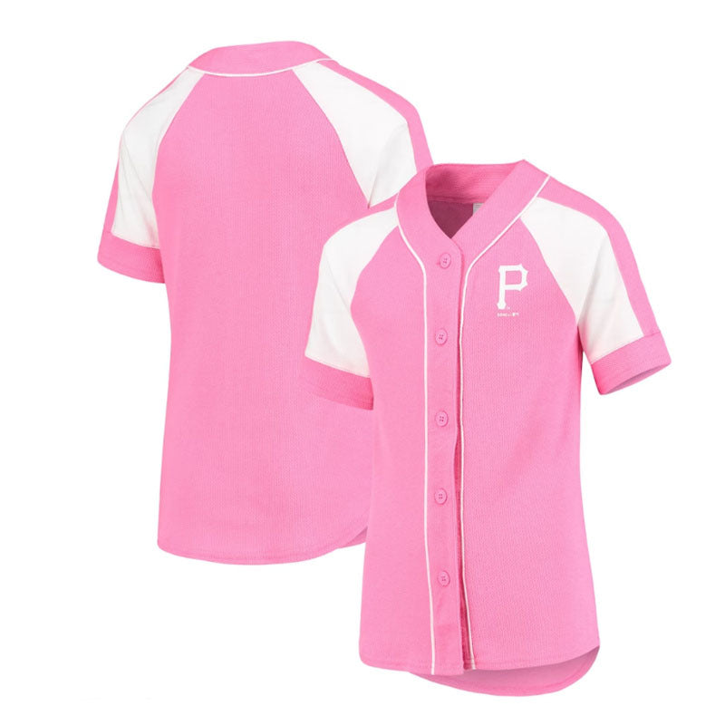 Pittsburgh Pirates Team Spirit Fashion Jersey - Pink Baseball Jerseys ...