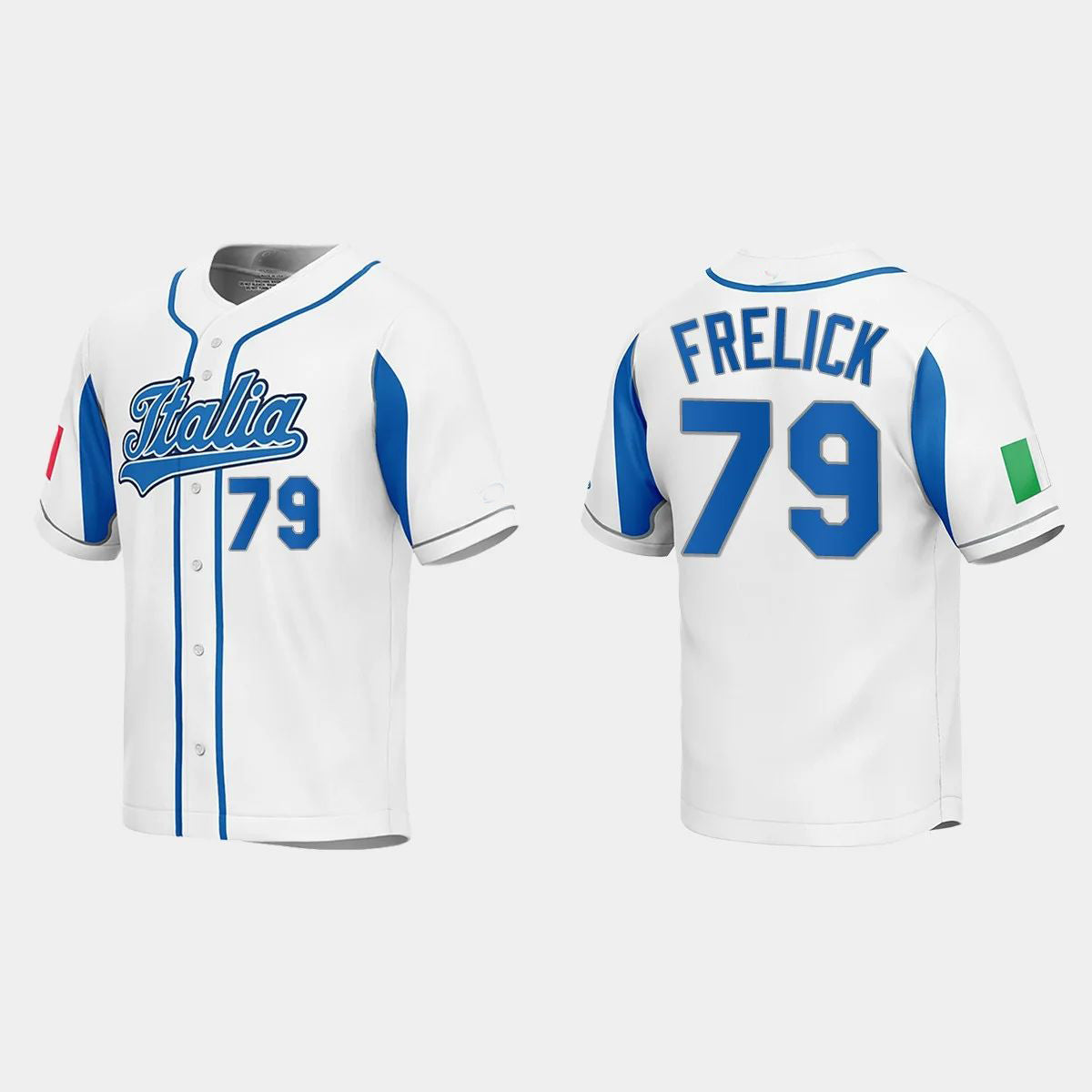 #79 SAL FRELICK ITALY BASEBALL 2023 WORLD BASEBALL CLASSIC JERSEY ¨C R ...