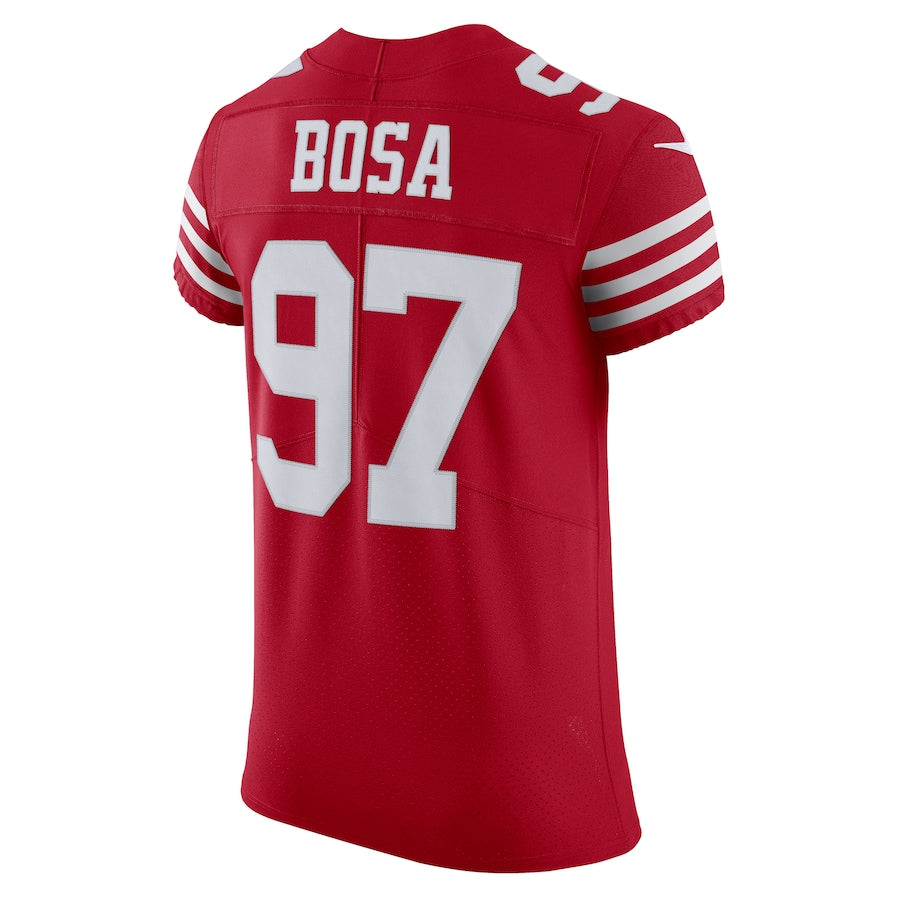 SF.49ers #97 Nick Bosa Scarlet Vapor Elite Jersey Stitched American Fo ...