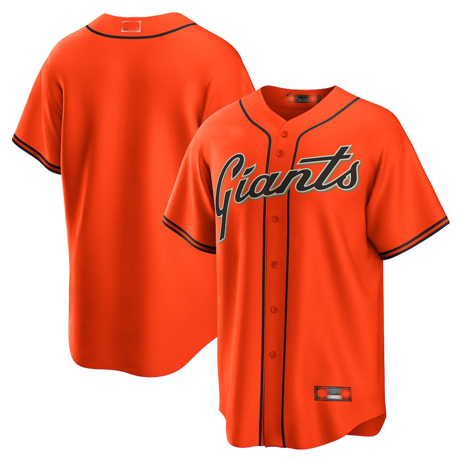 San Francisco Giants Orange Alternate Replica Team Jersey Baseball Jer – Puhics