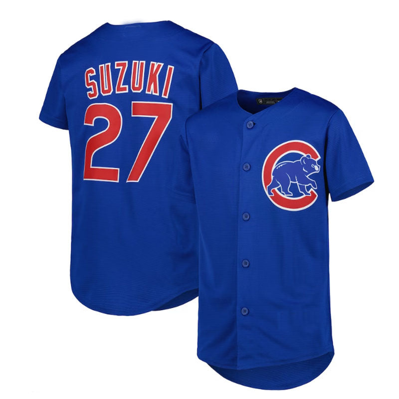 Chicago Cubs #27 Seiya Suzuki Alternate Replica Player Jersey - Royal ...