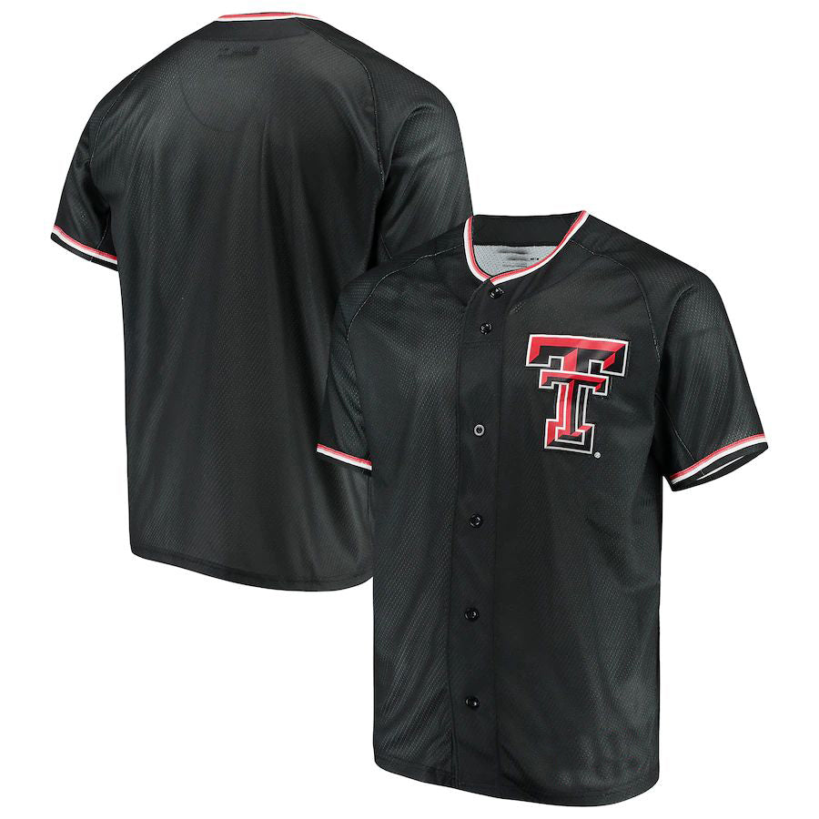 T.Tech Red Raiders Under Armour Performance Replica Baseball Jersey Bl ...