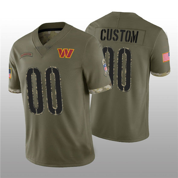 Custom W.Commanders ACTIVE PLAYER 2022 Olive Salute To Service Limited ...