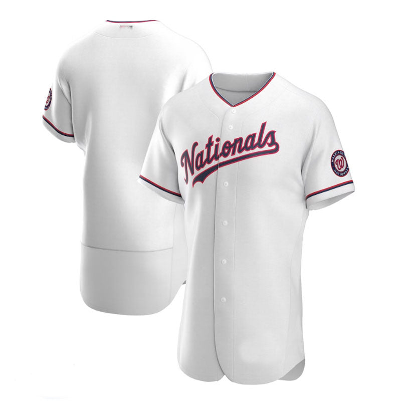 Washington Nationals Alternate Authentic Team Jersey - White Baseball ...